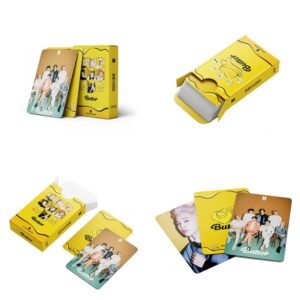 YIMIDA Kpop Bangtan Boys Stickers Photocards Set Pack 90Pcs Vinyl Waterproof Sticker 108Pcs Album Photo Lomo Cards Poster for BTS Army gifts