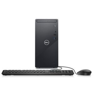 dell inspiron 3891 compact desktop computer tower - intel core i3-10105, 8gb ddr4 ram, 256gb ssd, intel uhd graphics 630 with shared graphics memory, windows 10 home - black (latest model) (renewed)