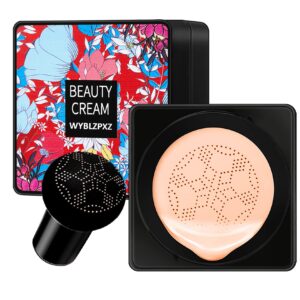 mushroom head air cushion cc cream,bb cream,foundation full coverage foundation, moisturizing cc foundation concealer makeup, long lasting matte cushion foundation （natural）