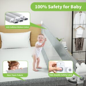 melafa365 Bed Rails for Toddlers,Upgrade Baby Bed Rail Guard Height Adjustable Specially Designed for Twin, Full, Queen, King Size