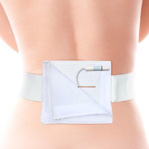 2 pcs feeding tube belt elastic peg tube holder for men women, 28-43 inch