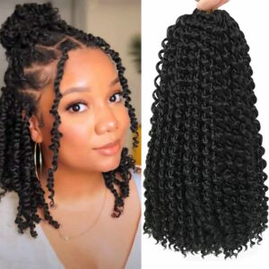 tianyouhair passion twist hair 12 inch 7 packs water wave crochet hair pre looped spring bohemian braids for black women