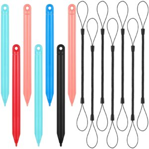 replacement stylus drawing pen and lanyard set for lcd writing tablet 4.7 inch colorful drawing tablet, kids drawing pads, doodle board (7 pack stylus pens and 7 lanyards)