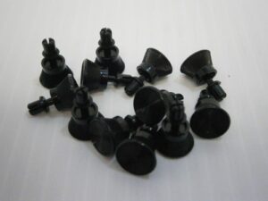 srt-4050b push-in pivets snap black nylon - lot of 50#227 - unused, undamaged item