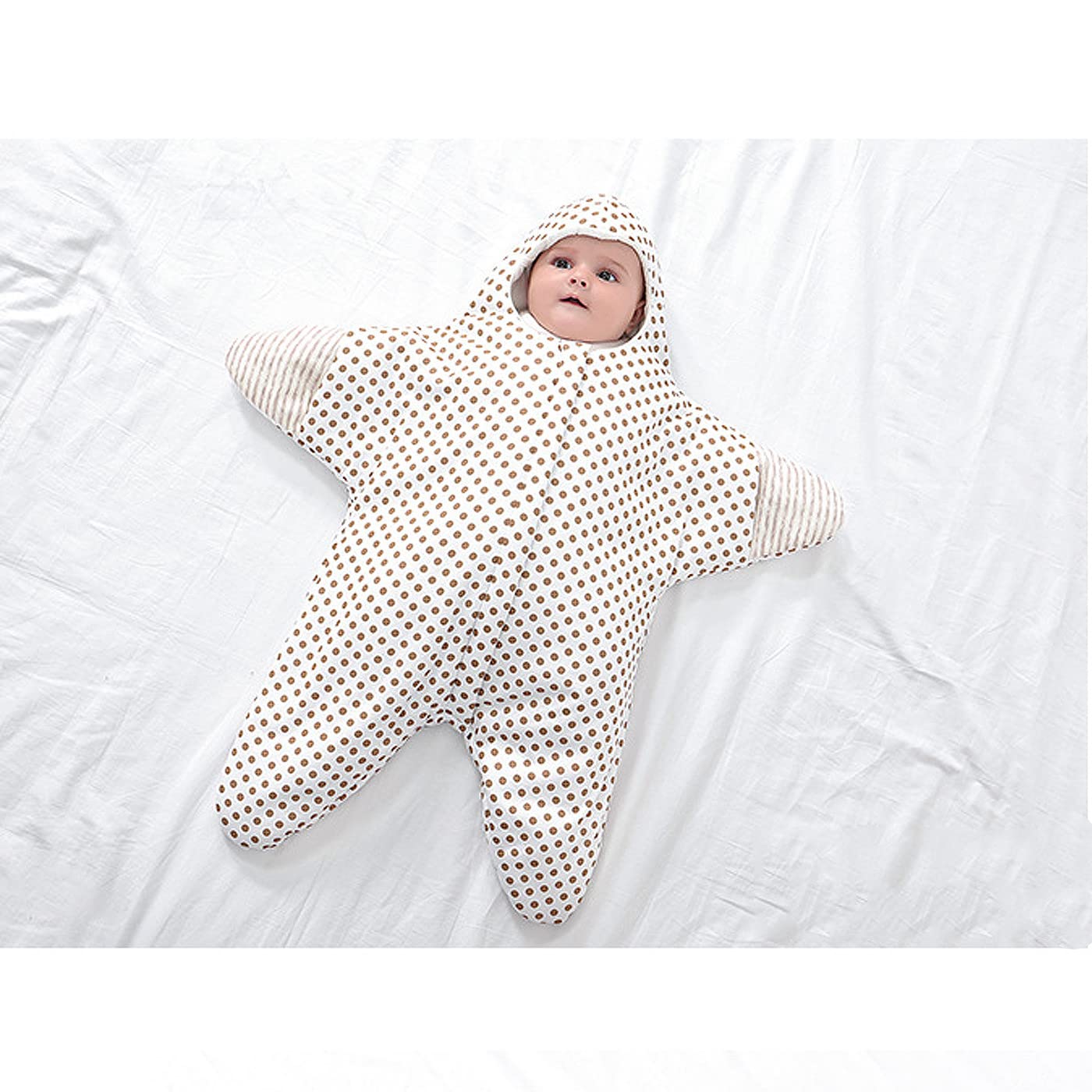 ZIGJOY Baby Starfish Swaddle Sleep Sack Transitional Swadding Sleeping Bag Cotton Newborn Wearable Blanket Baby 0-6 Months