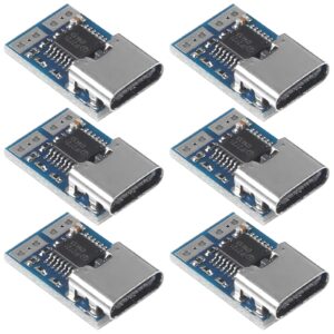 coliao 6pcs type-c usb-c pd dc fixed voltage power trigger module pdc004-pd pd decoy module ip2721 5a type-c female input for notebook