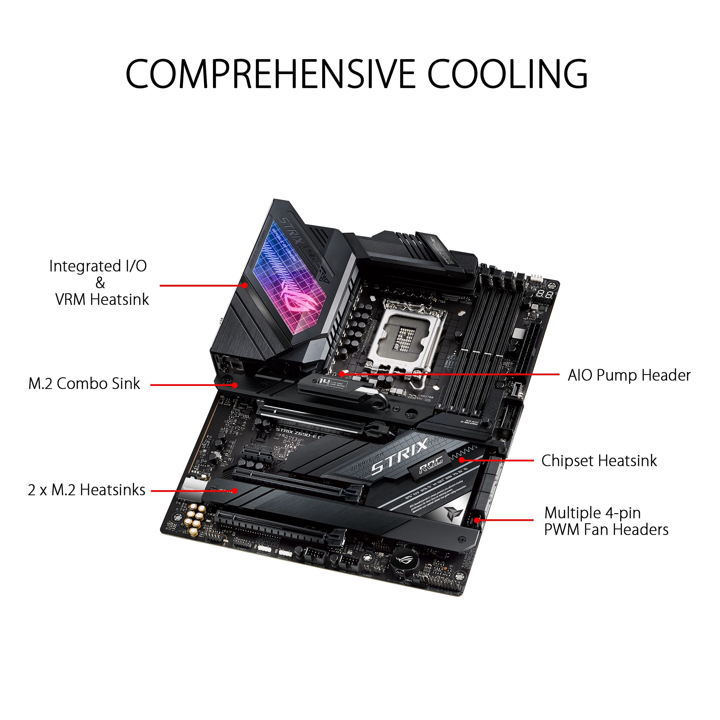 INLAND Micro Center Intel Core i9-12900K Desktop Processor 16 (8P+8E) Cores up to 5.2 GHz Unlocked LGA1700 with ASUS ROG Strix Z690-E Gaming WiFi Motherboard