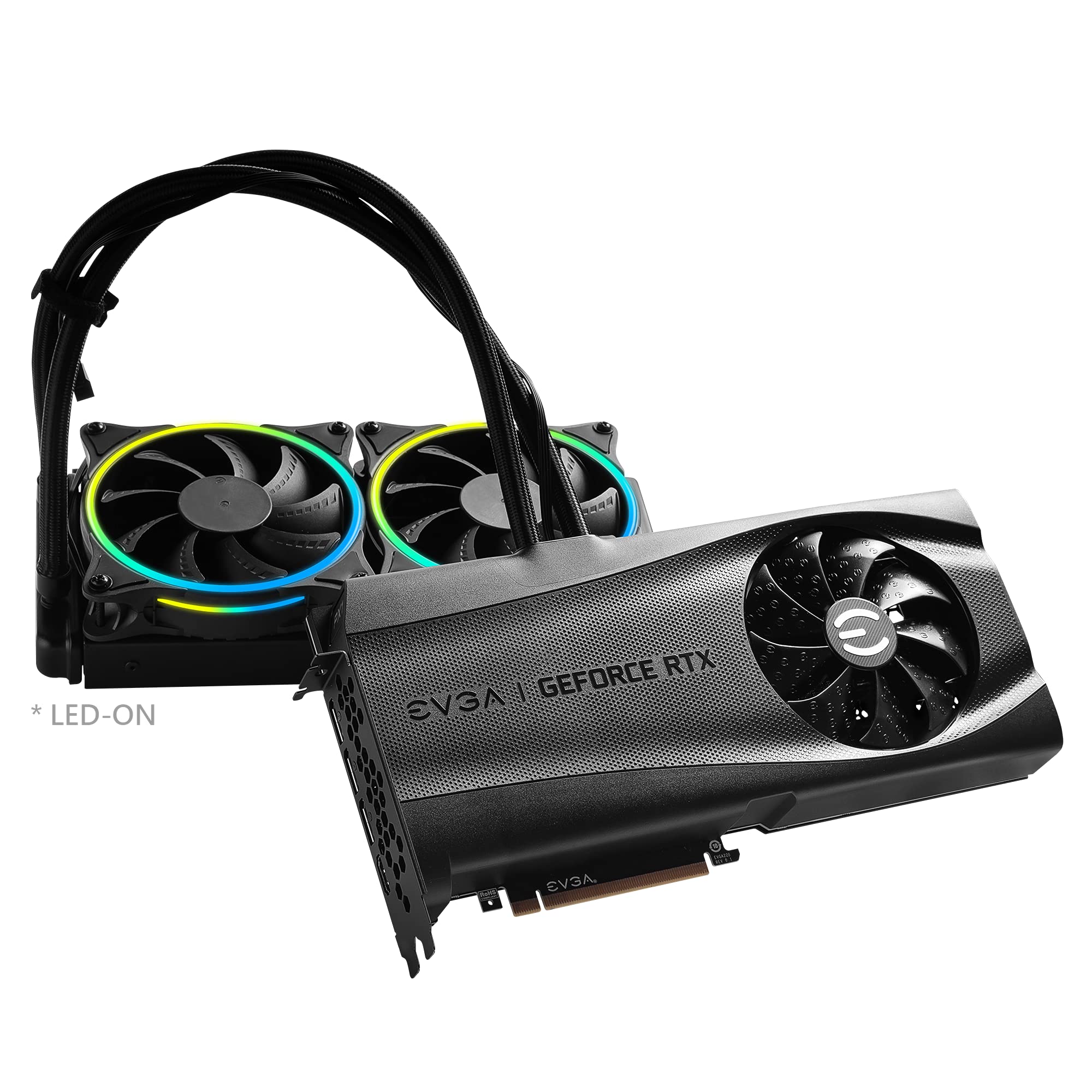 EVGA GeForce RTX 3080 FTW3 Ultra Hybrid Gaming, 10G-P5-3898-KL, 10GB GDDR6X, ARGB LED, Metal Backplate, LHR