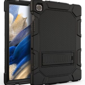 Rantice Galaxy Tab A8 10.5 Case with Kickstand, Hybrid Shockproof Rugged Cover for Samsung A8 Tablet Case 10.5 Inch (SM-X200/X205/X207), Black