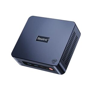 beelink processor n5105(up to 2.9ghz), u59 pro mini pc, mini desktop computer with 16gb ddr4 + 500gb ssd, supports 4k dual hdmi/type-c, dual wifi, bt4.0 small computer