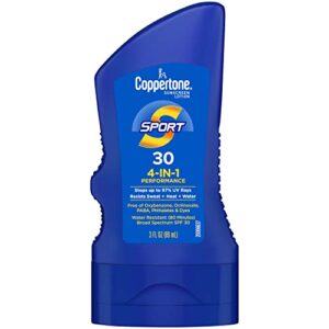 Coppertone Sport Sunscreen Lotion, Broad Spectrum SPF 30 Sunscreen Multi Pack, 3 Fl Oz, Pack of 6