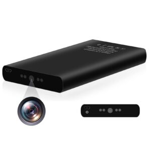 spy hidden camera power bank,10000mah portable security camera nanny cam,hd 1080p video recording charger camera for home office,night vision/motion detection/10+hours recording/no wifi needed