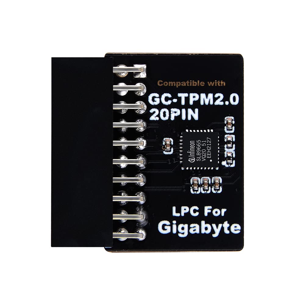 NewHail TPM2.0 Module LPC 20Pin Module with Infineon SLB9665 for Gigabyte Motherboard Compatible with GC-TPM2.0