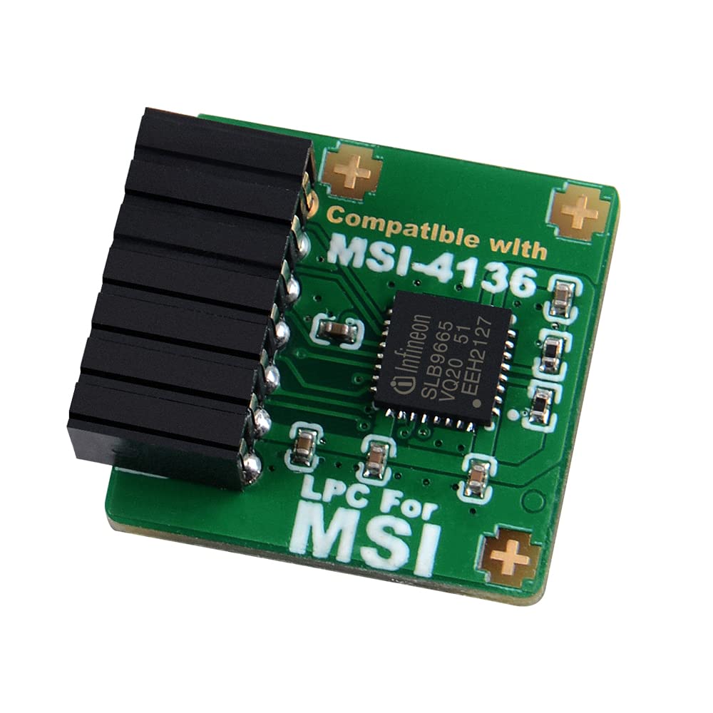 NewHail TPM2.0 Module TPM LPC 14Pin Module with infineon SLB9665 for MSI Motherboard Compatible with TPM2.0(MS-4136)