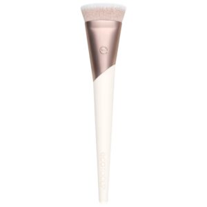 ecotools ecofriendly luxe flawless foundation makeup brush for liquid & cream foundation, dense, synthetic bristles, eco-friendly premium quality makeup brush, vegan & cruelty-free, 1 count