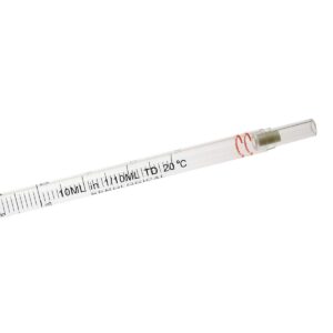 MEETOOT 10pcs Disposable Plastic Graduated Pasteur Pipette 10ml Plastic Scale Pipette Independent Sterilizer Sterile Serological Pipettes