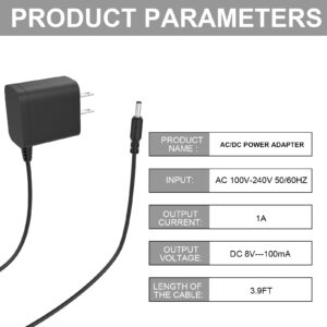 HQ840 Shaver Charger Cord Compatible with Philips HQ840 Norelco Multigroom Series 3000 MG3750 MG3750/50 MG3750/10 MG3750/60 MG3760 MG3760/50 Beard Trimmer Adapter Power Supply Cord Battery Charger