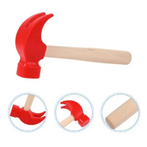 Kisangel 2pcs Wooden Hammer Simulation Hammers Maintenance Tools Mallet Pounding Educational