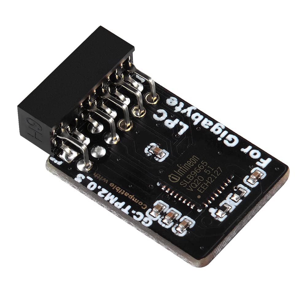 NewHail TPM2.0 Module LPC 12Pin Module with Infineon SLB9665 for Gigabyte Motherboard Compatible with GC-TPM2.0_S