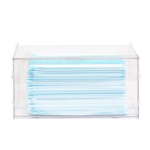 BVANQ Face Mask Holder Dispenser Case with Lid,Capacity 50pcs(Top Lid)