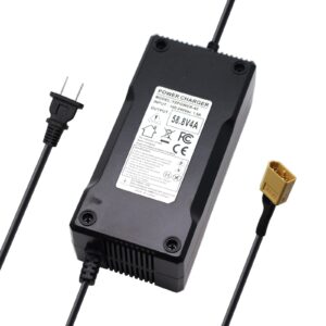 58.8v 4a lithium battery charger ac adapter power supply for 14s 51.8v 52v batteries pack dc xt60 plug