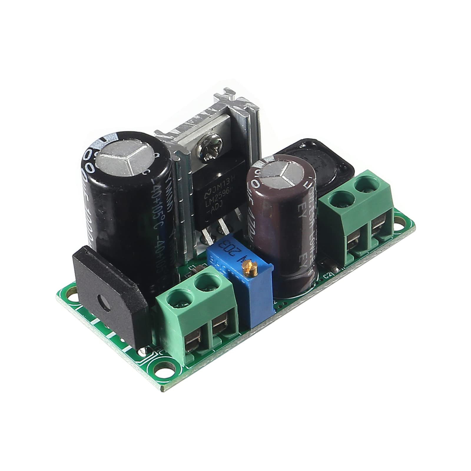 5pcs AC/DC to DC Step Down Buck Converter AC 5-30V DC 5-48V 24V 36V 48V to DC 2.5-35V 12V Adjustable Voltage Regulator Power Supply Board LM2596HV 2A Volt Converter Module