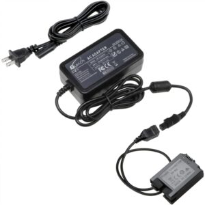 glorich ep-5g dc coupler en-el25 enel25 en-el25a enel25a dummy battery eh-5 ac power supply adapter power connector for nikon z fc zfc z30 z50, with fully decoded smart chip