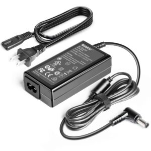 casimy 19v adapter charger compatible with lg monitor 18.5" 19" 20" 21" 22" 23" 24" 25" 27" 29" 34" led lcd gaming monitor flatron ips236v ips236-pn 19en33s 19en33s-b 19en33t 19en33v power supply cord