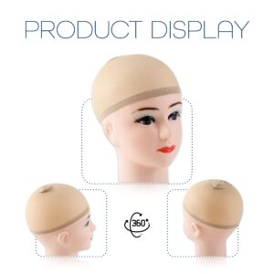 Appearanz 6 pcs Wig Caps for Women, Wig Cap for Lace Front Wig, Pack of 6 (Beige)