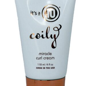 It's a 10 Haircare Coily Miracle Curl Cream, 4 Ounce