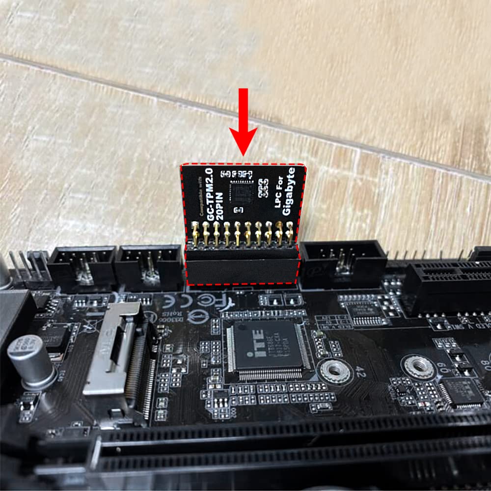 NewHail TPM2.0 Module LPC 20Pin Module with Infineon SLB9665 for Gigabyte Motherboard Compatible with GC-TPM2.0