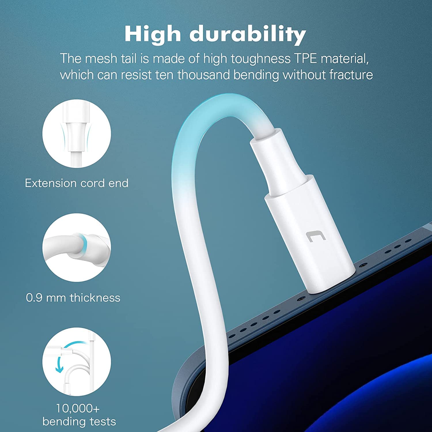 Sundix MFi Certified iPhone Charger, 5FT Lightning Cable Extra Long iPhone Charger Cable Charging Cord Compatible iPhone 13/12 11 Pro Max XR XS X 8 8 Plus7 7Plus 6s 6sPlus 6 6Plus & More