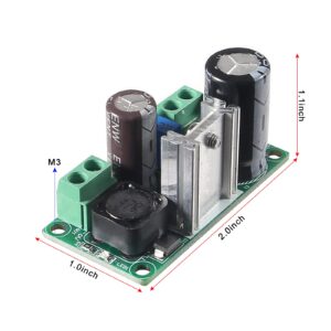 5pcs AC/DC to DC Step Down Buck Converter AC 5-30V DC 5-48V 24V 36V 48V to DC 2.5-35V 12V Adjustable Voltage Regulator Power Supply Board LM2596HV 2A Volt Converter Module