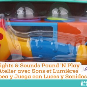 Nothing But Fun Toys Lights & Sounds Pound and Play Designed for Children Ages 18+ Months,Multi