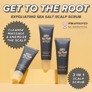 I Dew Care Scalp Scrub - Get To The Root | Sea Salt Deep Exfoliator, Hair Cleanser, without Parabens, Formulated without Gluten, 4.05 Fl Oz