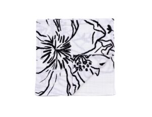 cute new york premium cotton muslin swaddle blankets for new born boys girls (flower)