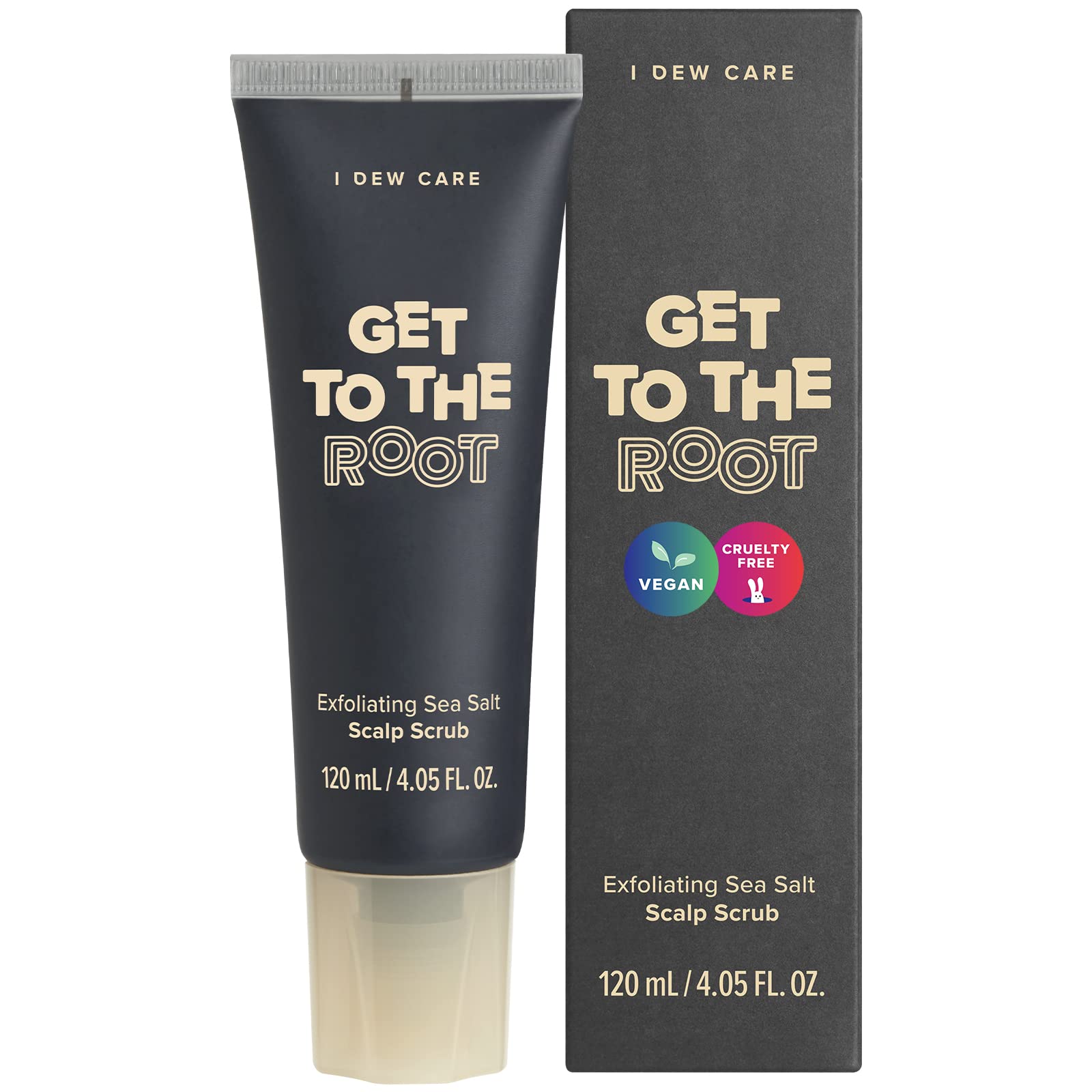 I Dew Care Scalp Scrub - Get To The Root | Sea Salt Deep Exfoliator, Hair Cleanser, without Parabens, Formulated without Gluten, 4.05 Fl Oz