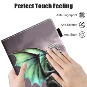 JDHJFBFJNP Case for All-New Fire HD 10/Fire HD 10 Plus Tablet 10.1" (11th Generation, 2021 Release) - PU Leather Stand Flip Cover with Card Slot & Pencil Holder, Dragon