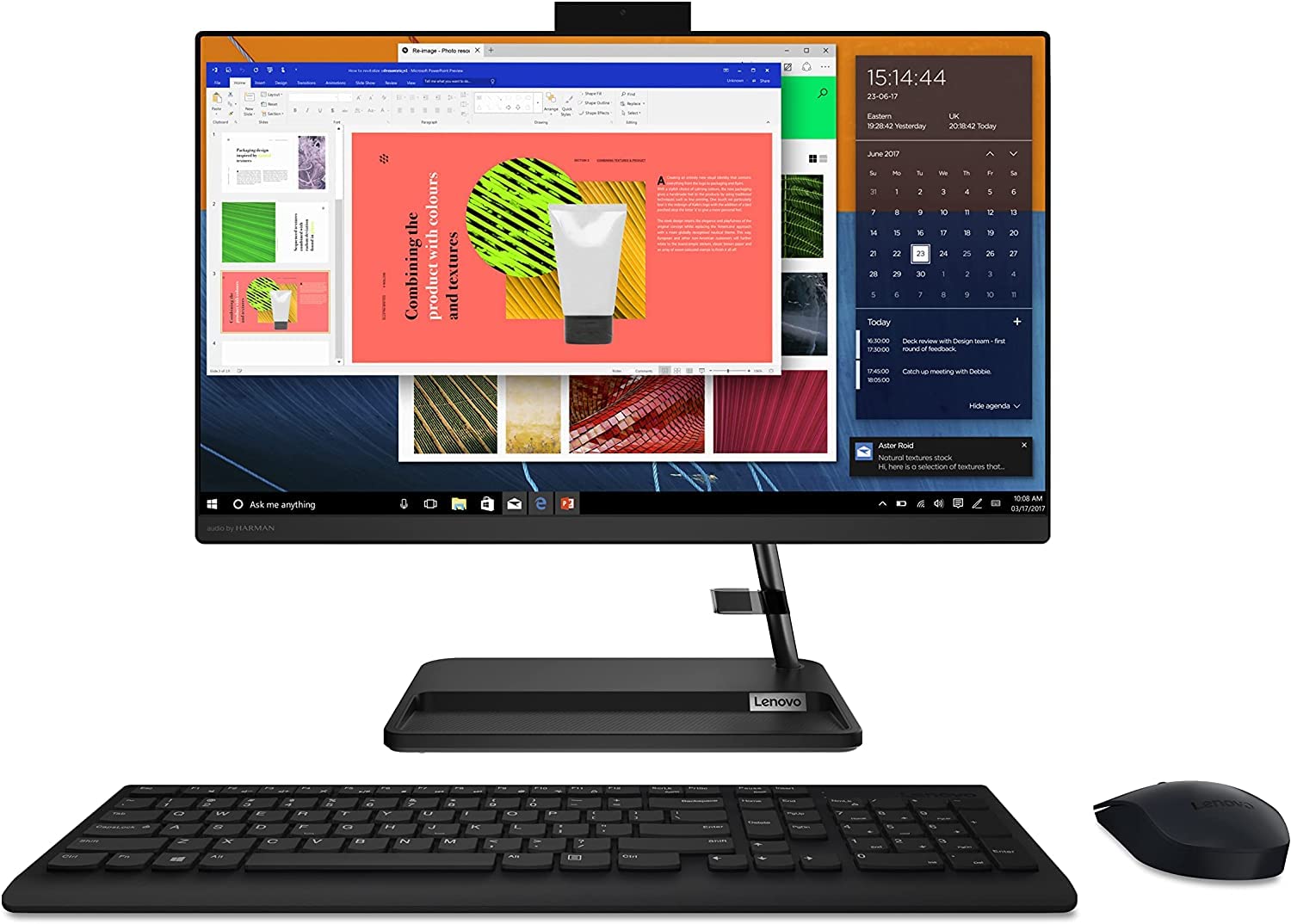 Lenovo 2023 IdeaCenter 22" FHD Touchscreen All-in-One Desktop Intel 2-Core i3-1115G4 Intel UHD Graphics 16GB RAM DDR4 512GB NVMe SSD WIFI AC BT HDMI Webcam RJ45 DVD Windows 11 Home w/RE USB