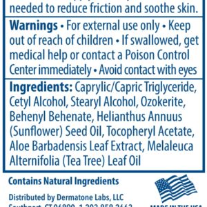 Dermatone Travel Size Anti-Chafe Body Stick | Fragrance Free | Prevent Friction & Chaffing Skin Balm | | Long Lasting | Use for thigh, arm, chest, butt rubbing | Small .5oz Stick