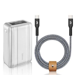 zendue supertank pro 100w power bank& 100w usb c to usb c cable