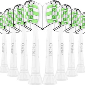 Replacement Toothbrush Heads for Phillips Sonicare,Brush Heads Compatible with DiamondClean 4100 5100 W2 HX6064 and All Snap-On System Toothbrush Handles,8 PCS,White