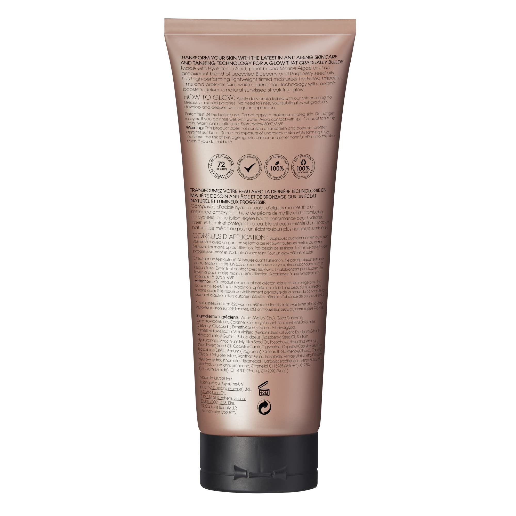 St.Tropez Gradual Tan Tinted Daily Firming Body Lotion, Hydrating Fake Tan Moisturizer, Vegan, Natural & Cruelty Free, 6.7 Fl Oz