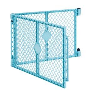 toddleroo by north states superyard aqua 2 panel extension: increases play space up to 34.4 sq. ft. (adds 64", aqua)