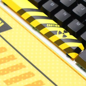 doruod Yellow Black PBT keycaps and Gaming Keyboard Wrist Rest