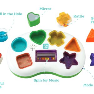 Nothing But Fun Toys Lights & Sounds Shape Sorter Designed for Children Ages 9+ Months,Multi