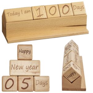 lanttoe baby milestone blocks set of 6,with newborn photography props base,baby monthly milestone blocks，baby photo props for photoshoots,natural wooden photo props set,baby gifts for baby shower