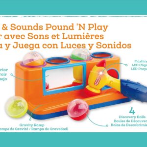 Nothing But Fun Toys Lights & Sounds Pound and Play Designed for Children Ages 18+ Months,Multi