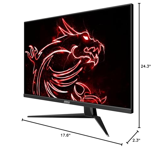 MSI MAG2732, 27" Gaming Monitor, 1920 x 1080 (FHD), IPS, 1ms, 165Hz, G-Sync Compatible, HDR Ready, HDMI, Displayport, Tilt