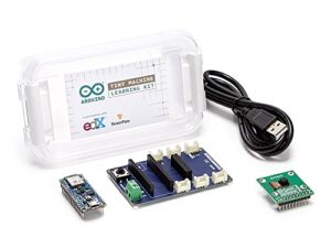 arduino tiny machine learning kit [akx00028] - starter bundle nano 33 ble sense, ov7675 camera & custom shield for hands-on tinyml projects